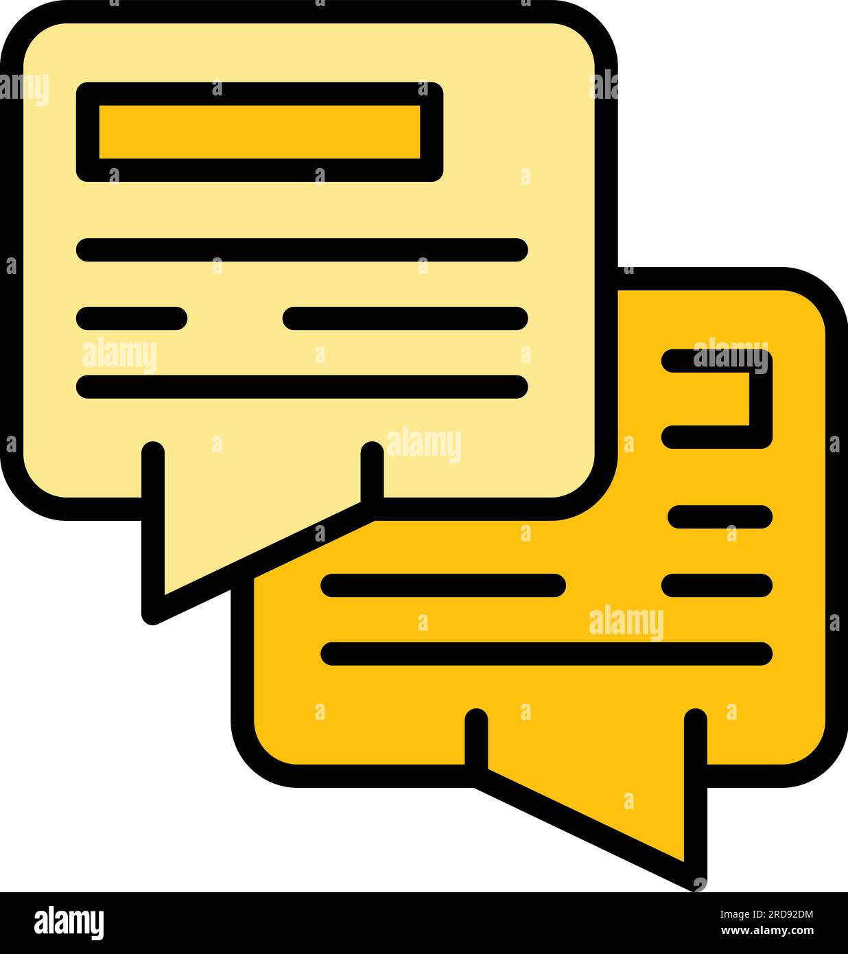 Work chat icon outline vector. Online virtual. Zoom team color flat ...