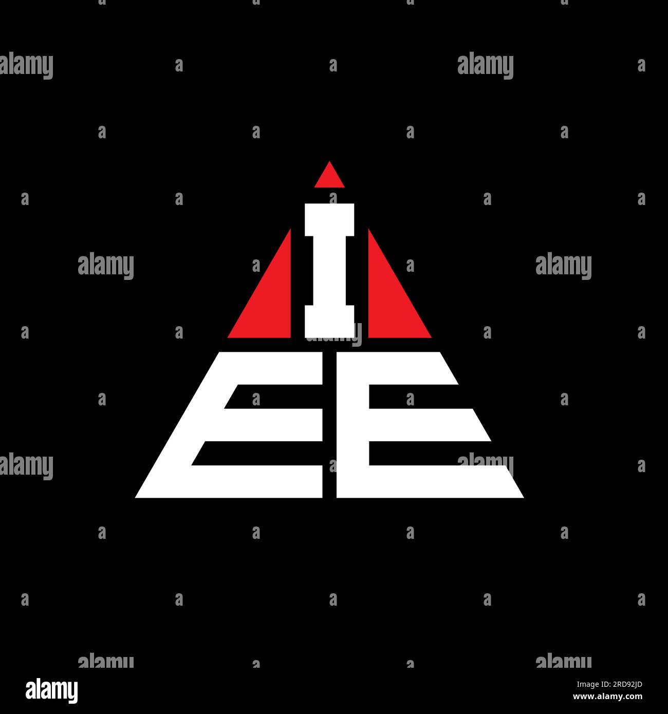 IEE triangle letter logo design with triangle shape. IEE triangle logo ...
