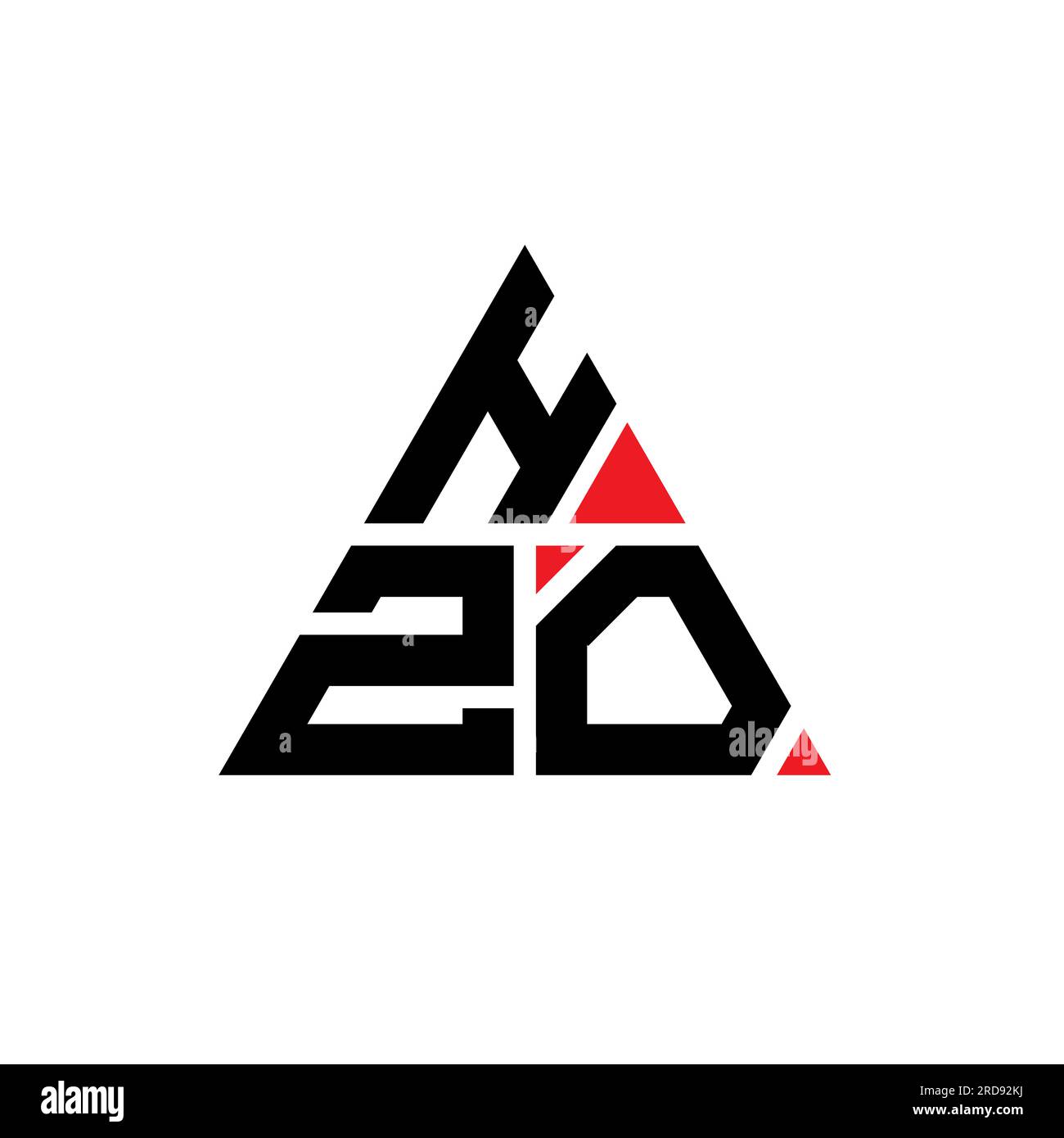 HZO triangle letter logo design with triangle shape. HZO triangle logo ...