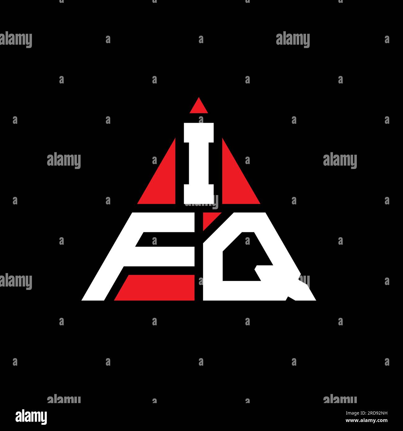 IFQ triangle letter logo design with triangle shape. IFQ triangle logo ...