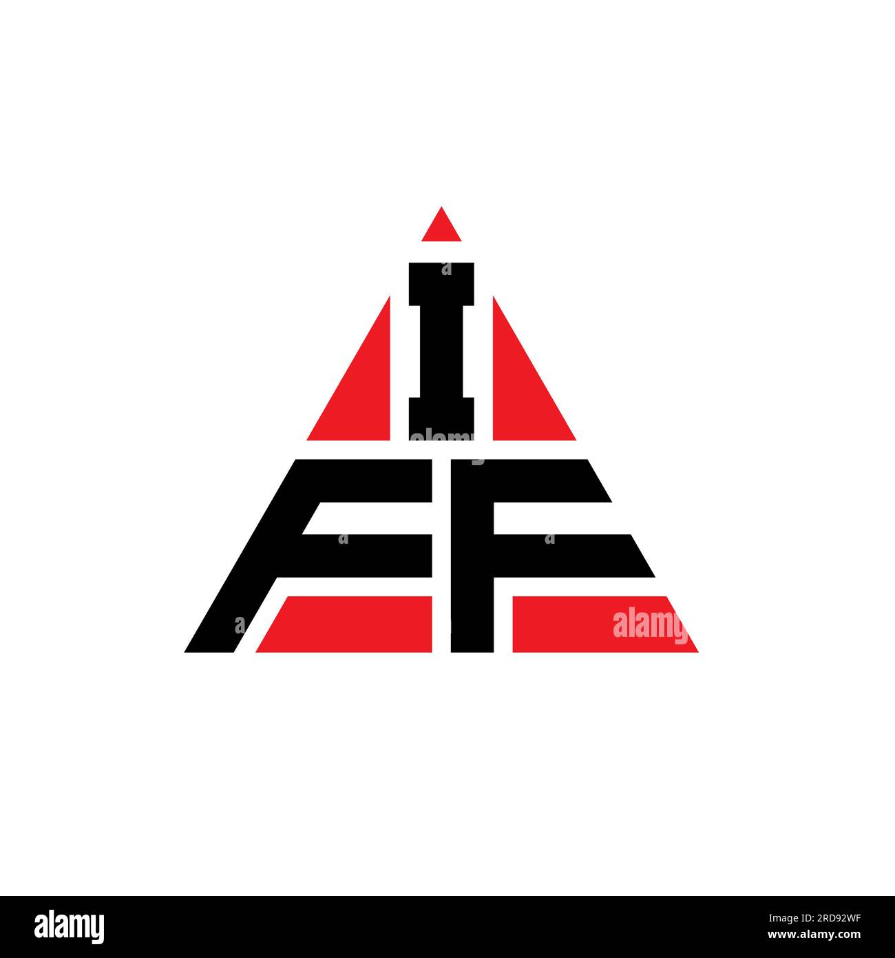IFF triangle letter logo design with triangle shape. IFF triangle logo ...