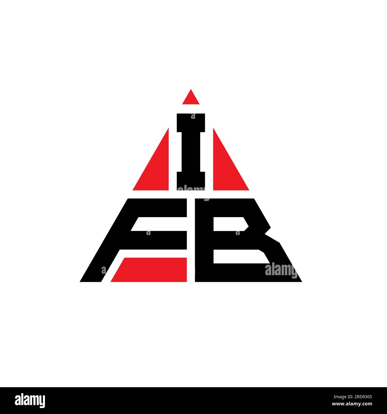 IFB triangle letter logo design with triangle shape. IFB triangle logo ...
