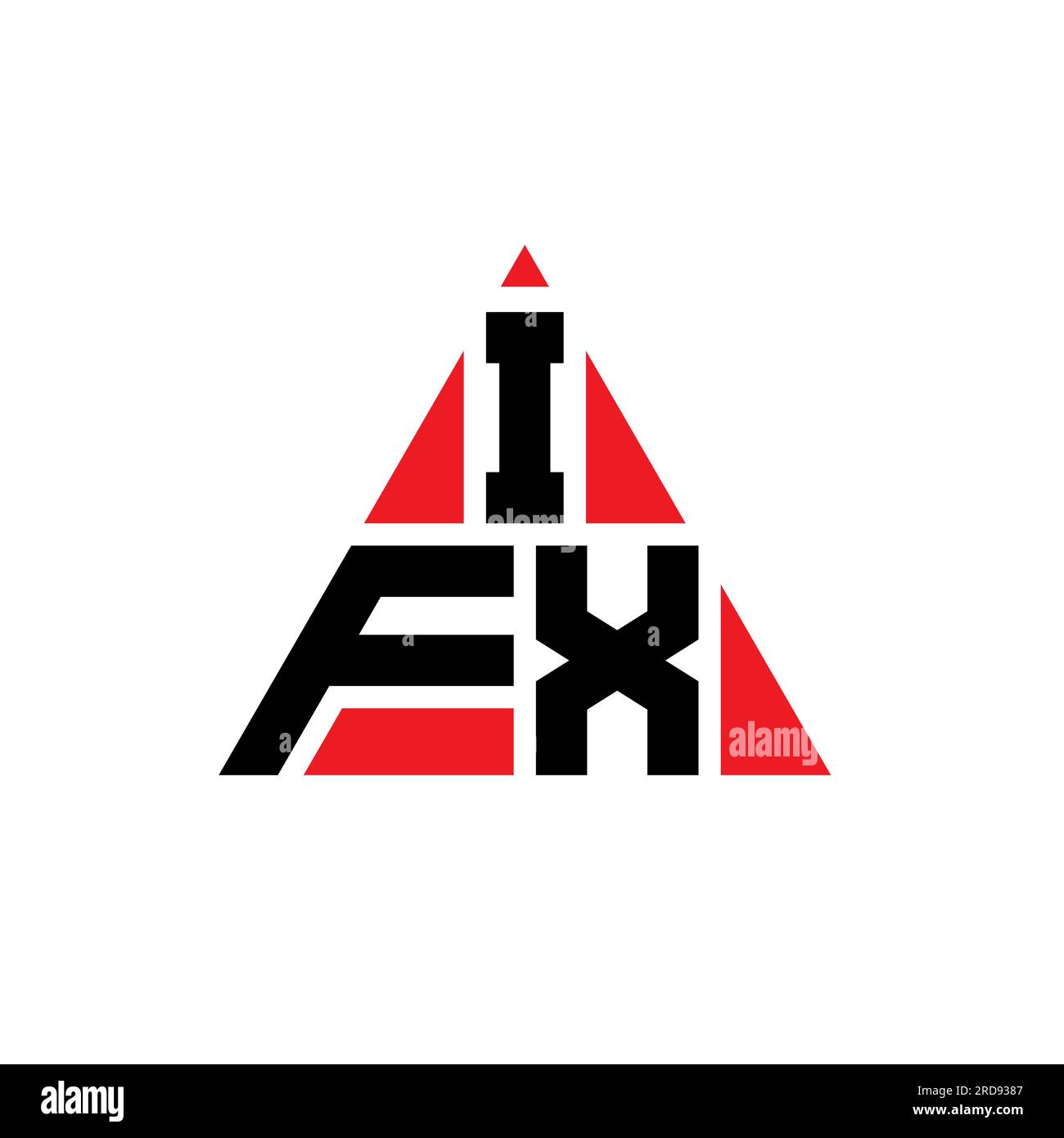 IFX triangle letter logo design with triangle shape. IFX triangle logo ...
