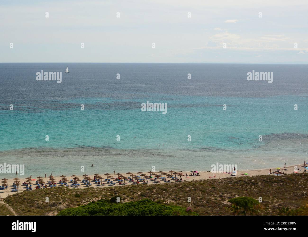 Son bou beach menorca hi-res stock photography and images - Alamy