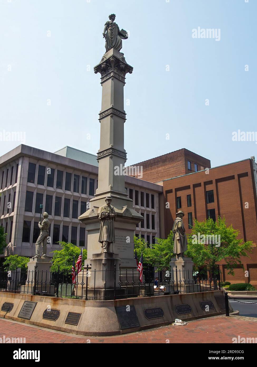 Soldiers and Sailors Memorial at Penn Square in Lancaster, Pennsylvania ...