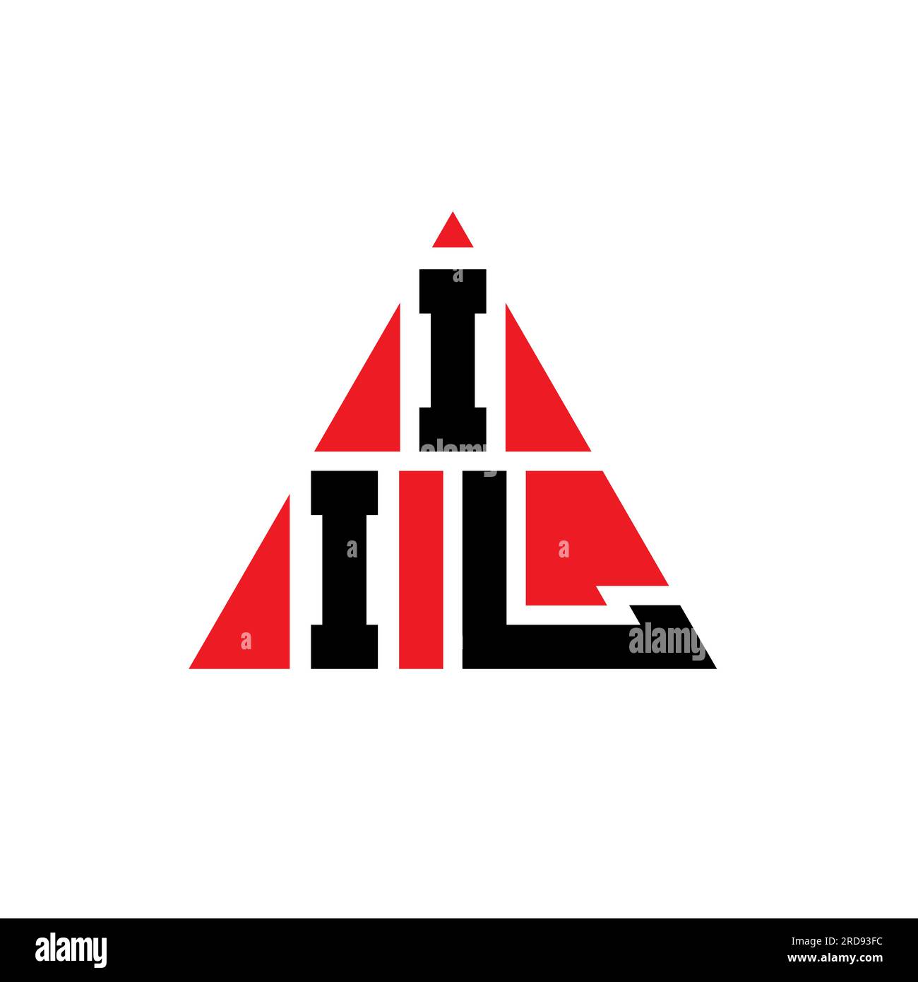 IIL triangle letter logo design with triangle shape. IIL triangle logo ...
