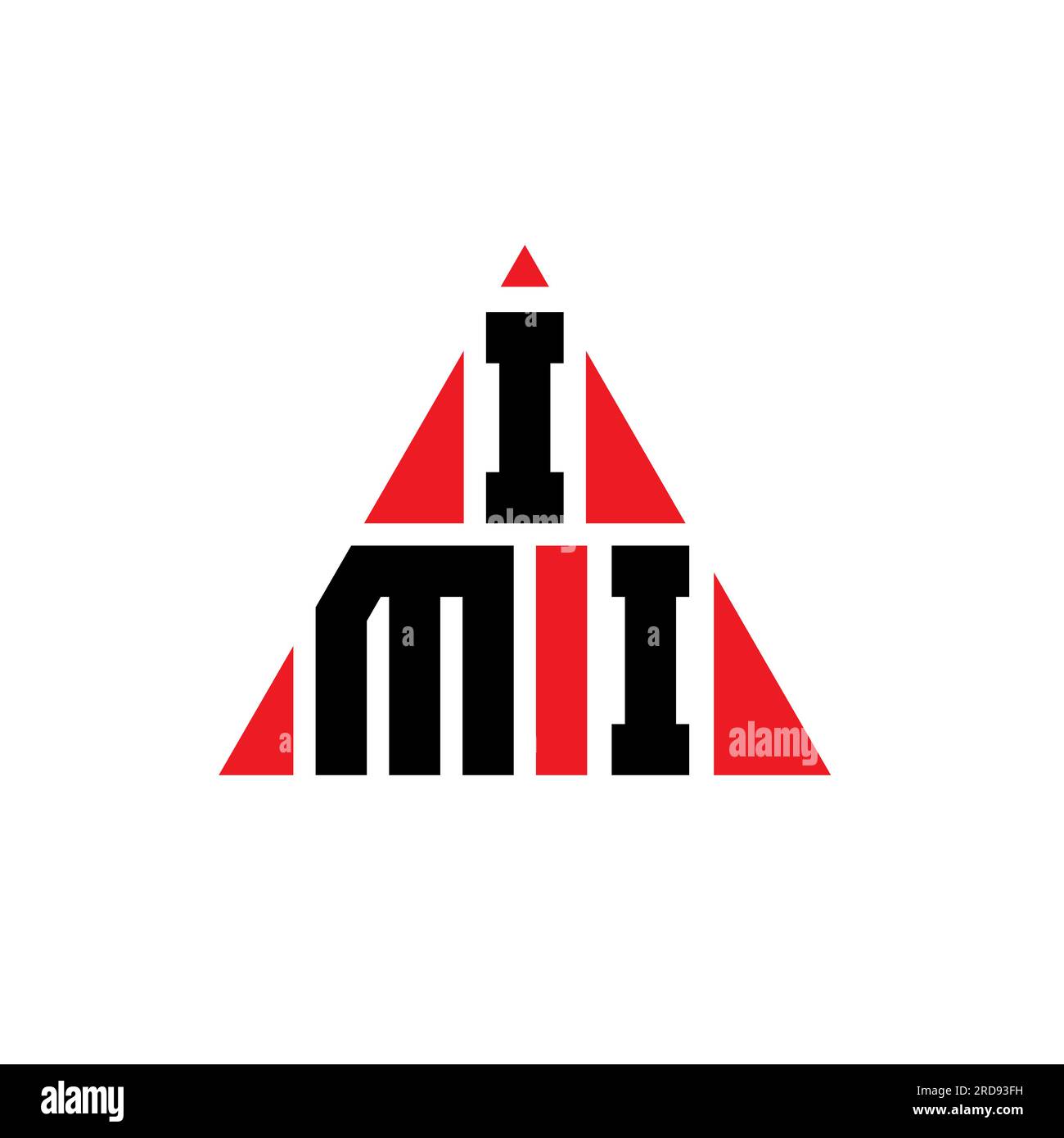 IMI triangle letter logo design with triangle shape. IMI triangle logo ...