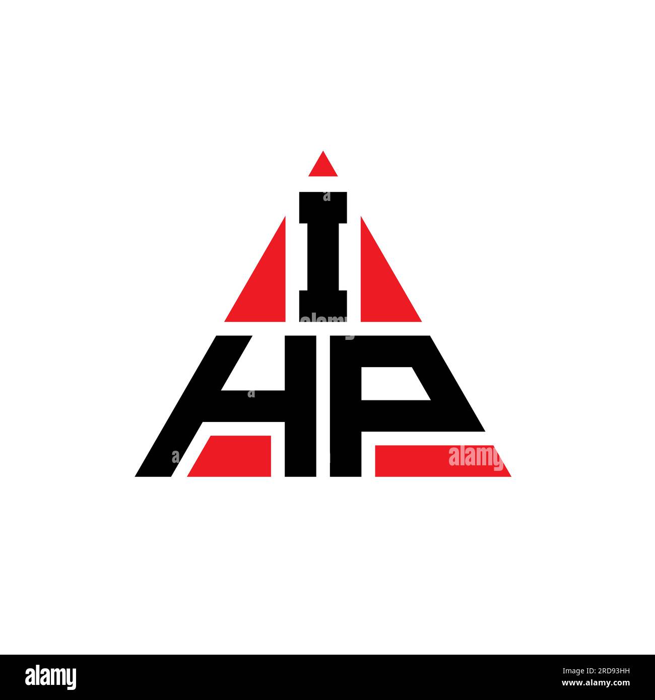 IHP triangle letter logo design with triangle shape. IHP triangle logo design monogram. IHP ...
