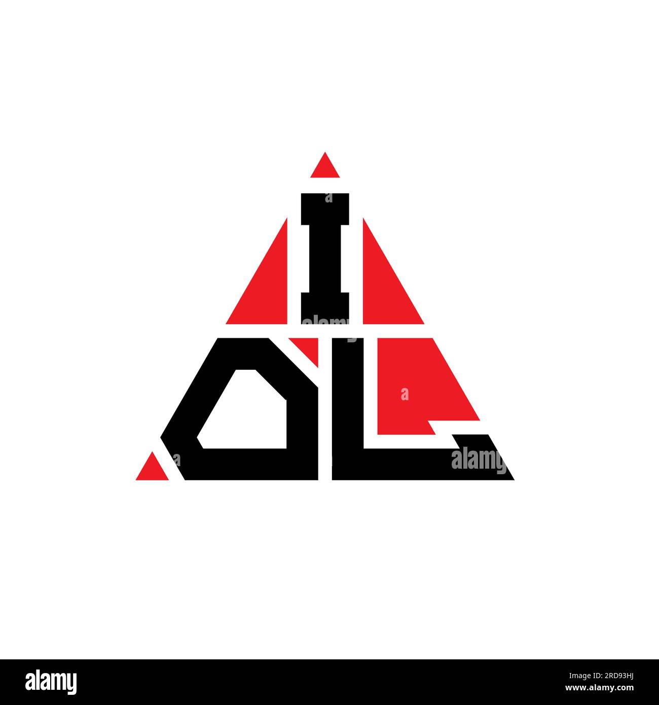 IOM triangle letter logo design with triangle shape. IOM triangle logo ...