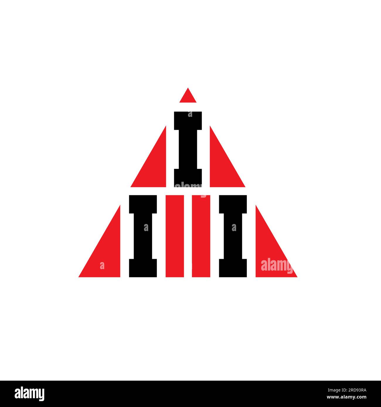 III triangle letter logo design with triangle shape. III triangle logo ...