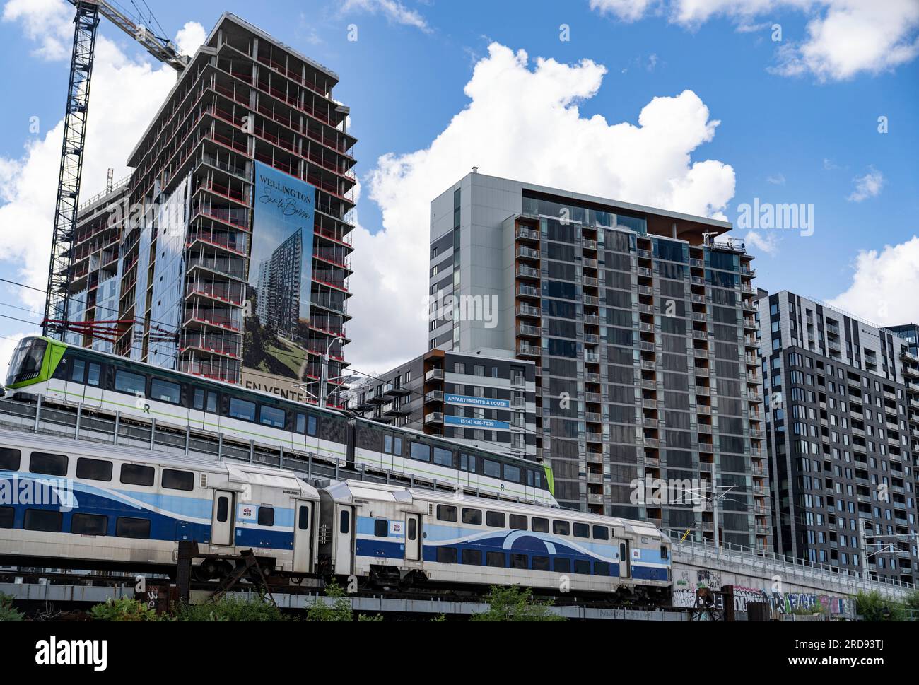 Montreal, Canada. 19th July, 2023. The Reseau express metropolitan (REM ...