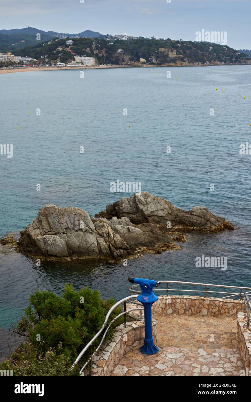 Sea view rocks and tourist telescope. Sea Rocks Telescope Lookout ...