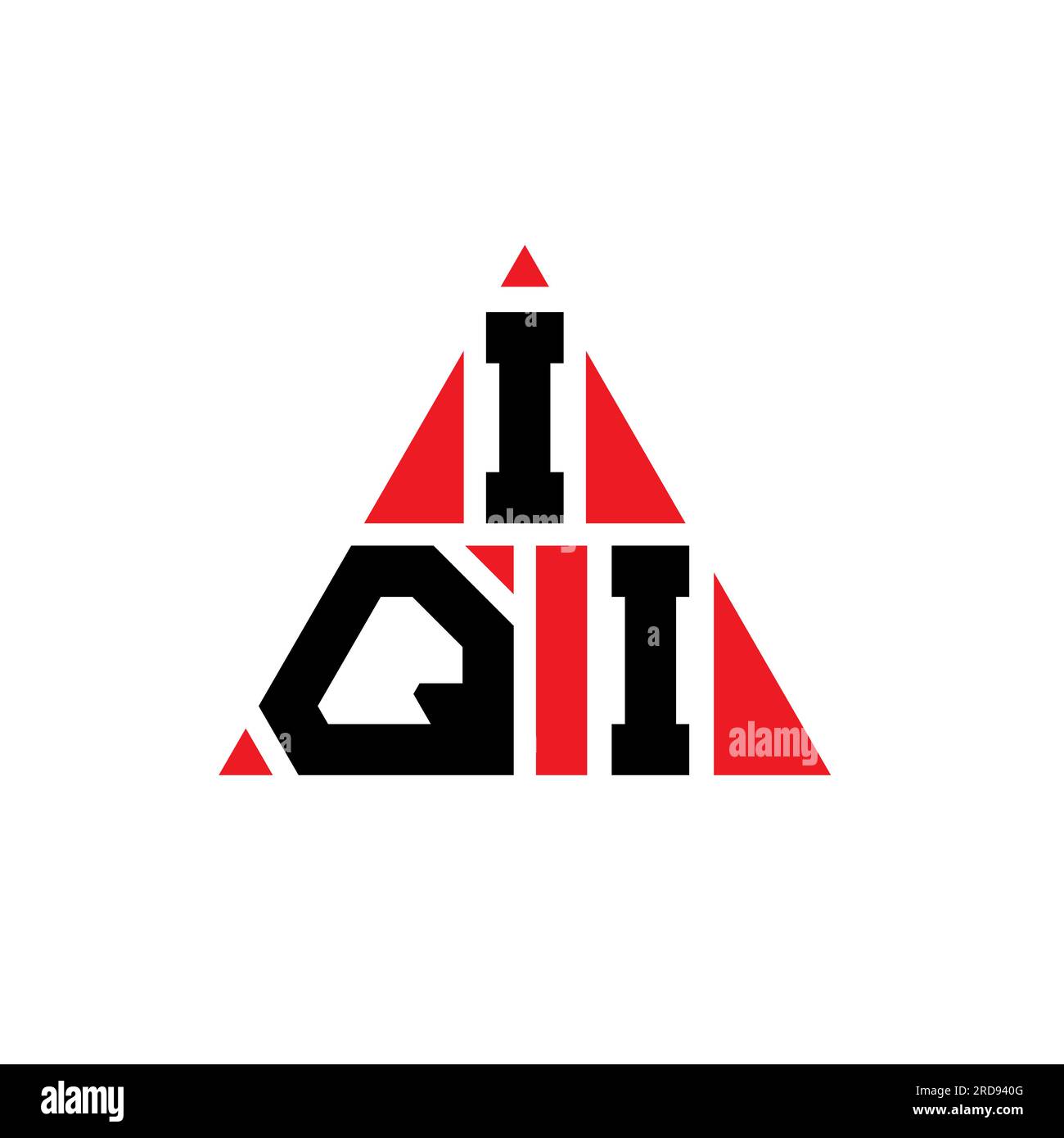 IQI triangle letter logo design with triangle shape. IQI triangle logo ...