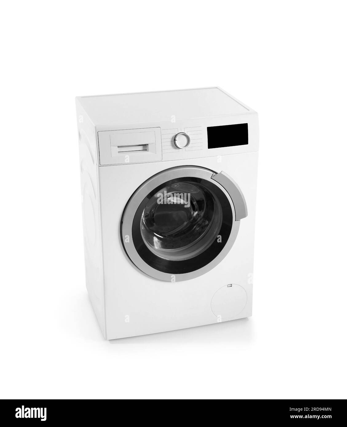 Washing machine isolated on white background Stock Photo - Alamy