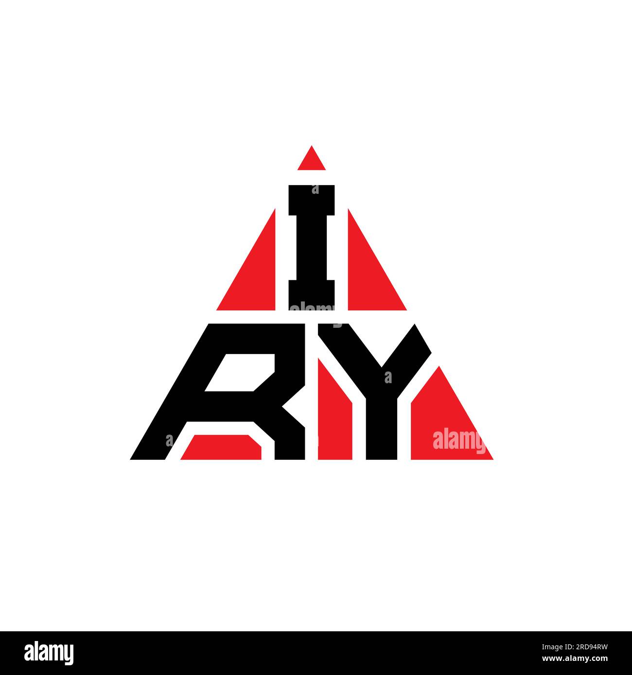IRY triangle letter logo design with triangle shape. IRY triangle logo ...
