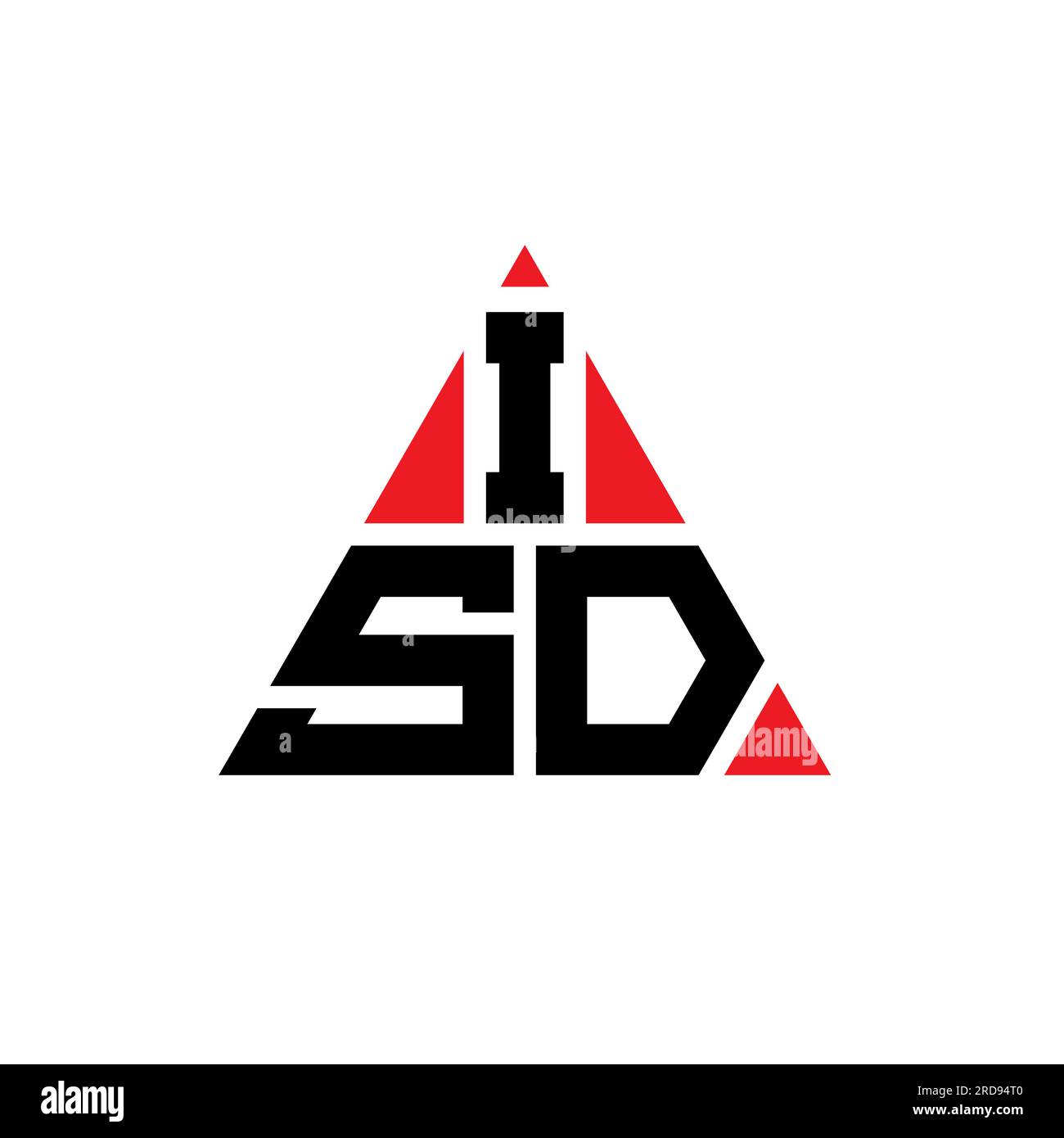 ISD triangle letter logo design with triangle shape. ISD triangle logo ...