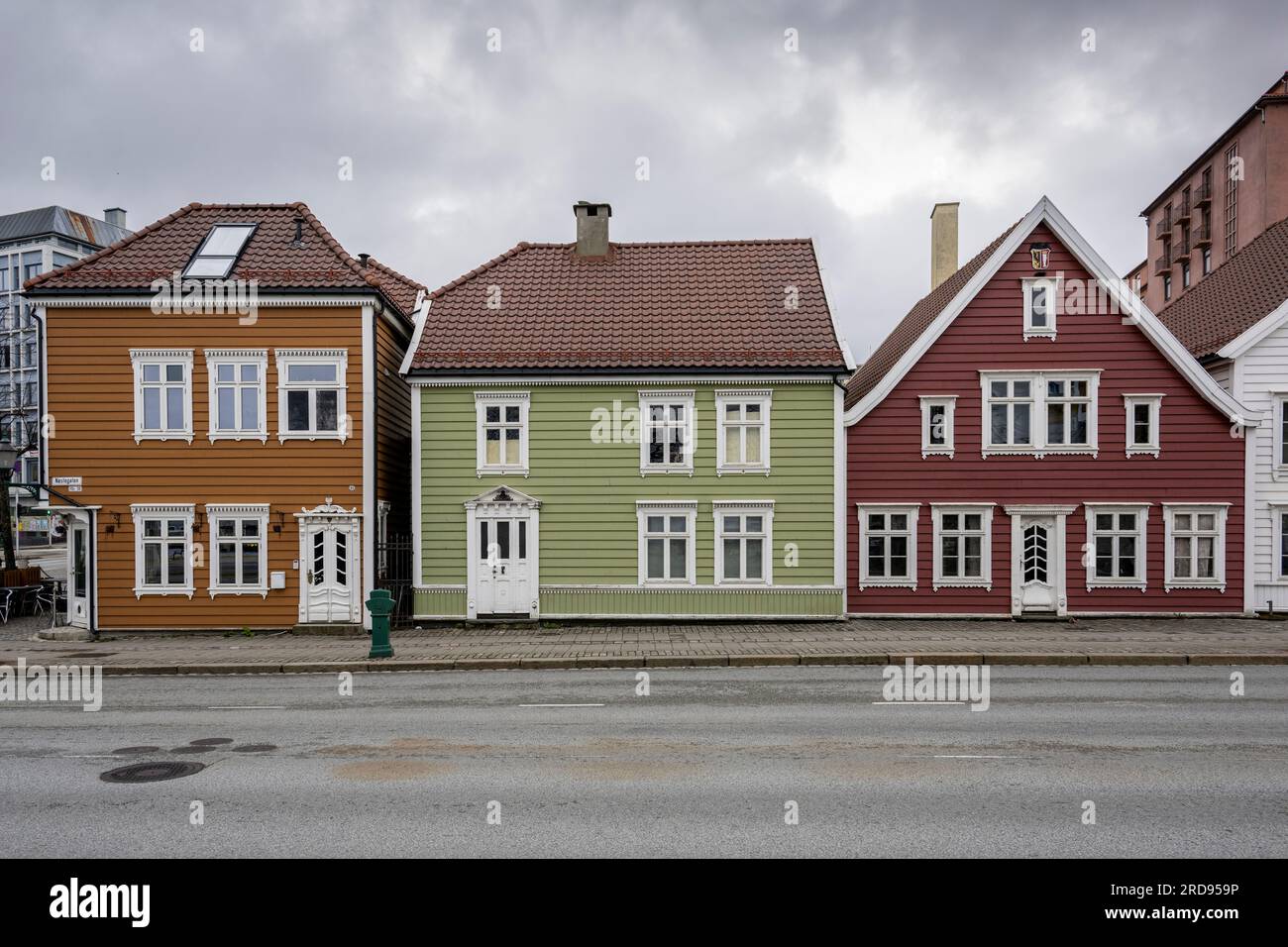 Wooden clad building in Bergen, Norway Stock Photo - Alamy