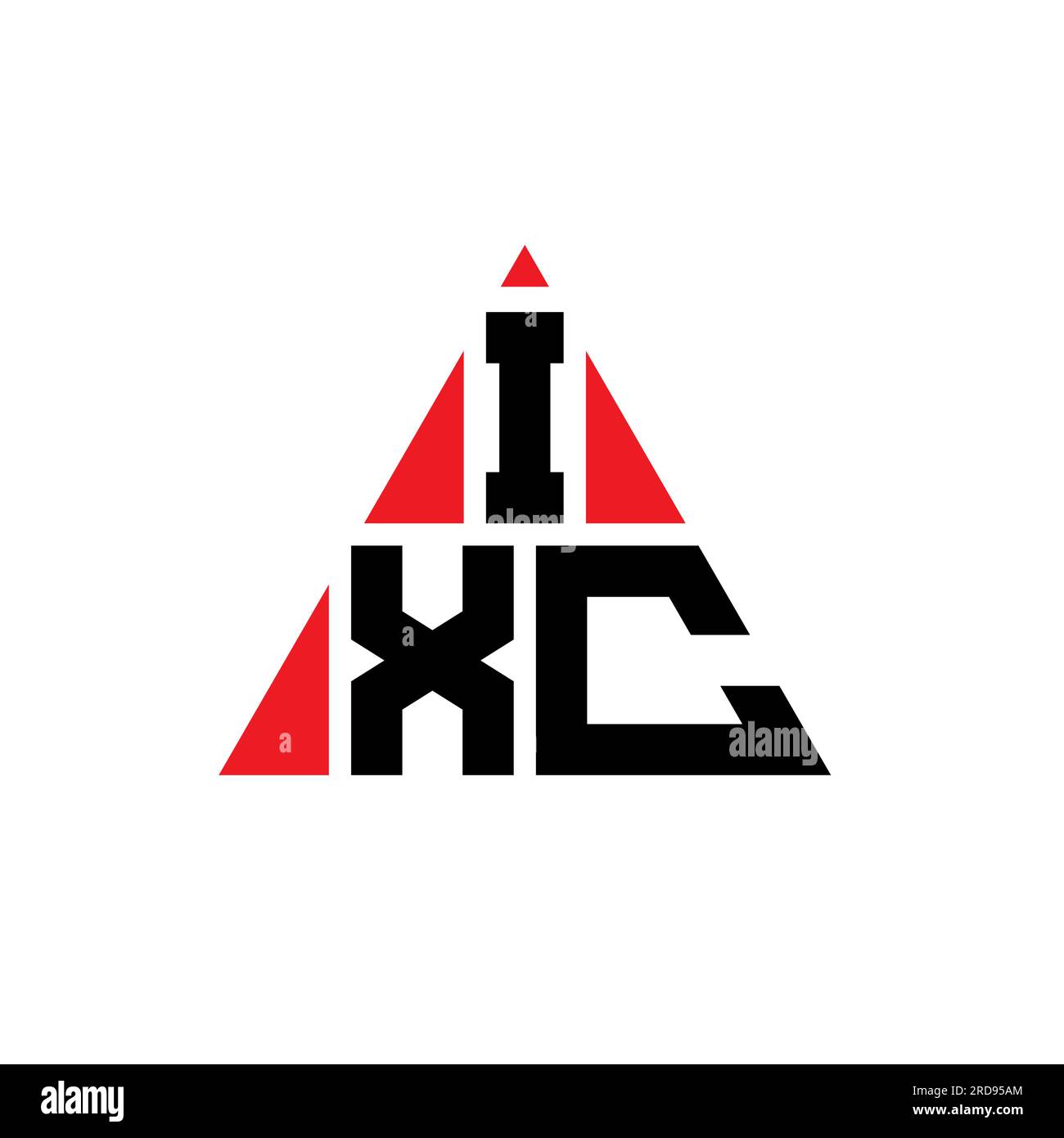 IXC triangle letter logo design with triangle shape. IXC triangle logo design monogram. IXC ...