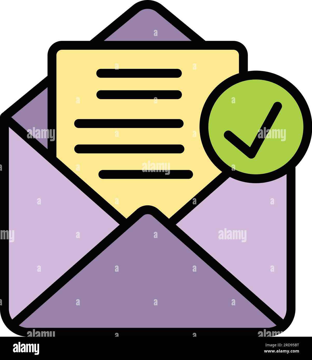 New message received on Stock Vector Images - Alamy