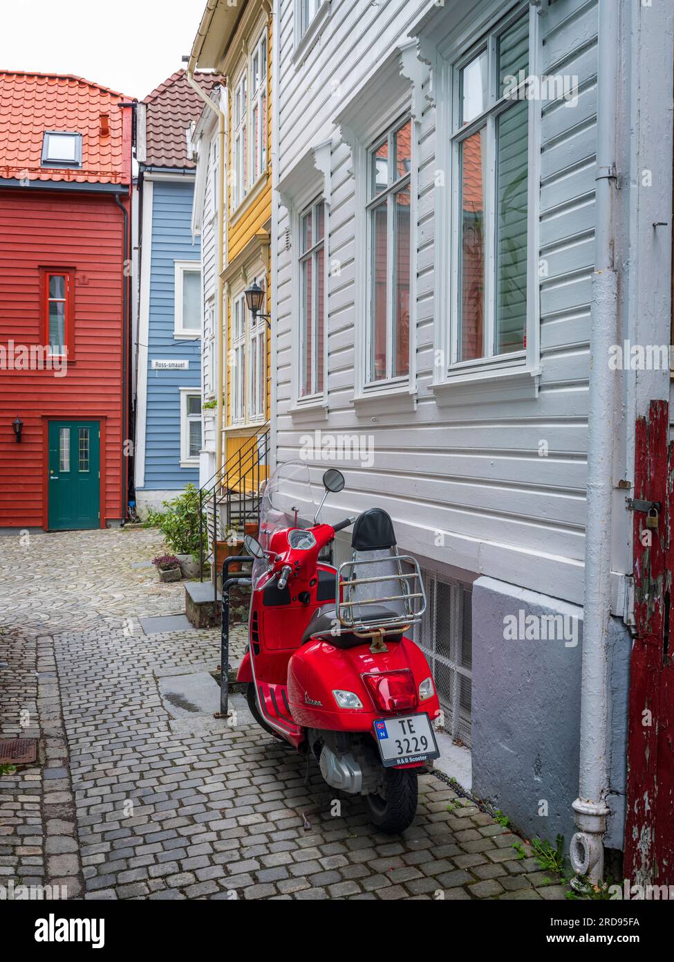 Wooden clad building in Bergen, Norway Stock Photo - Alamy