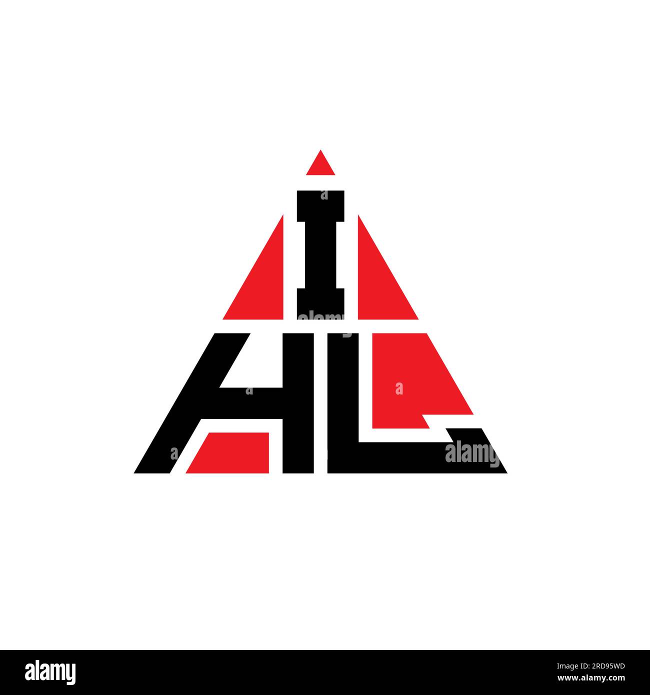 IHL triangle letter logo design with triangle shape. IHL triangle logo design monogram. IHL ...