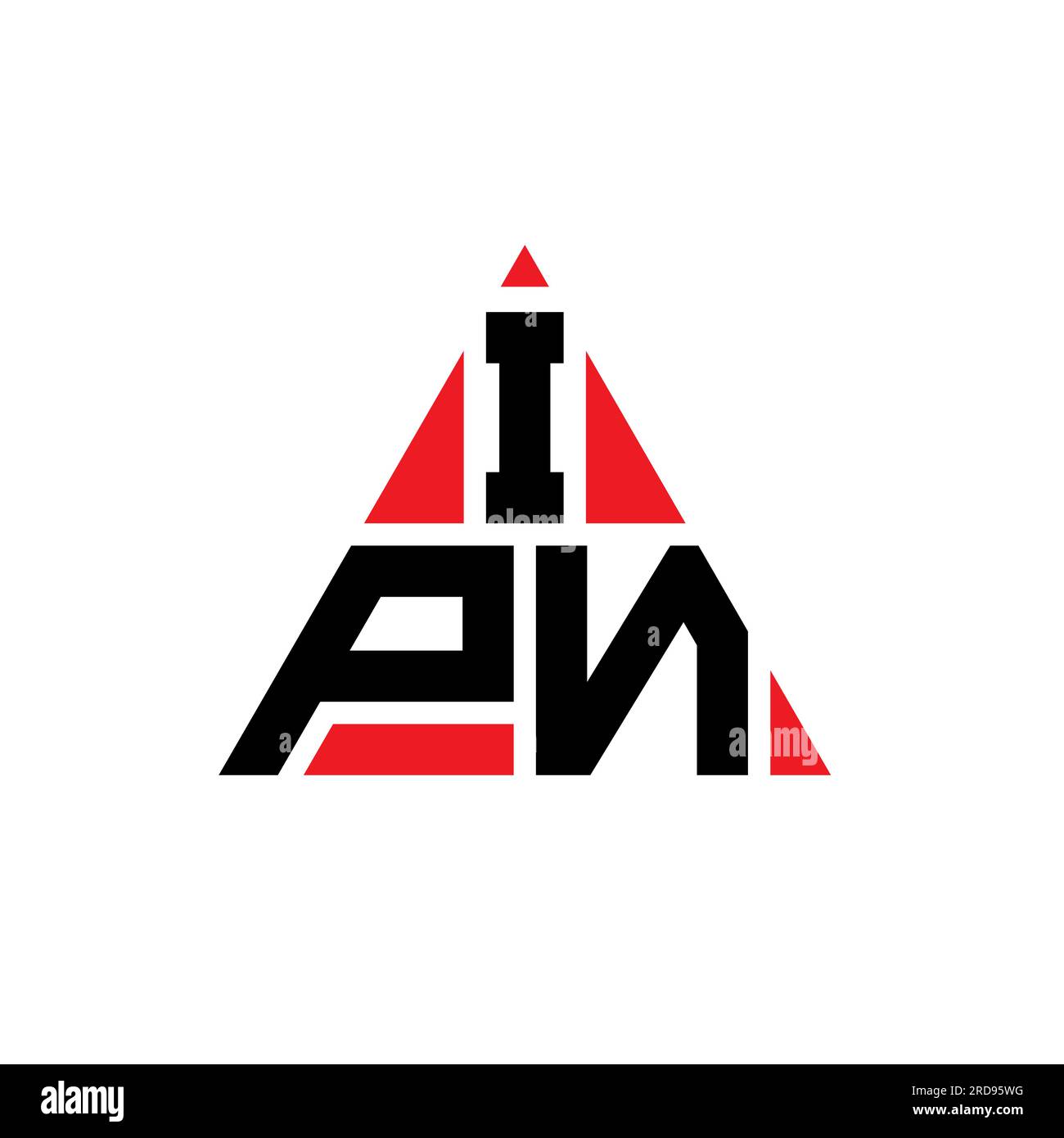 IPN triangle letter logo design with triangle shape. IPN triangle logo ...