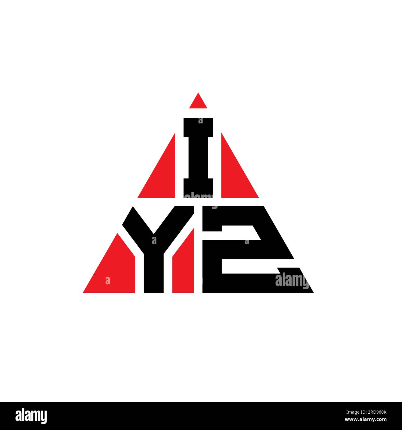 IYZ triangle letter logo design with triangle shape. IYZ triangle logo ...