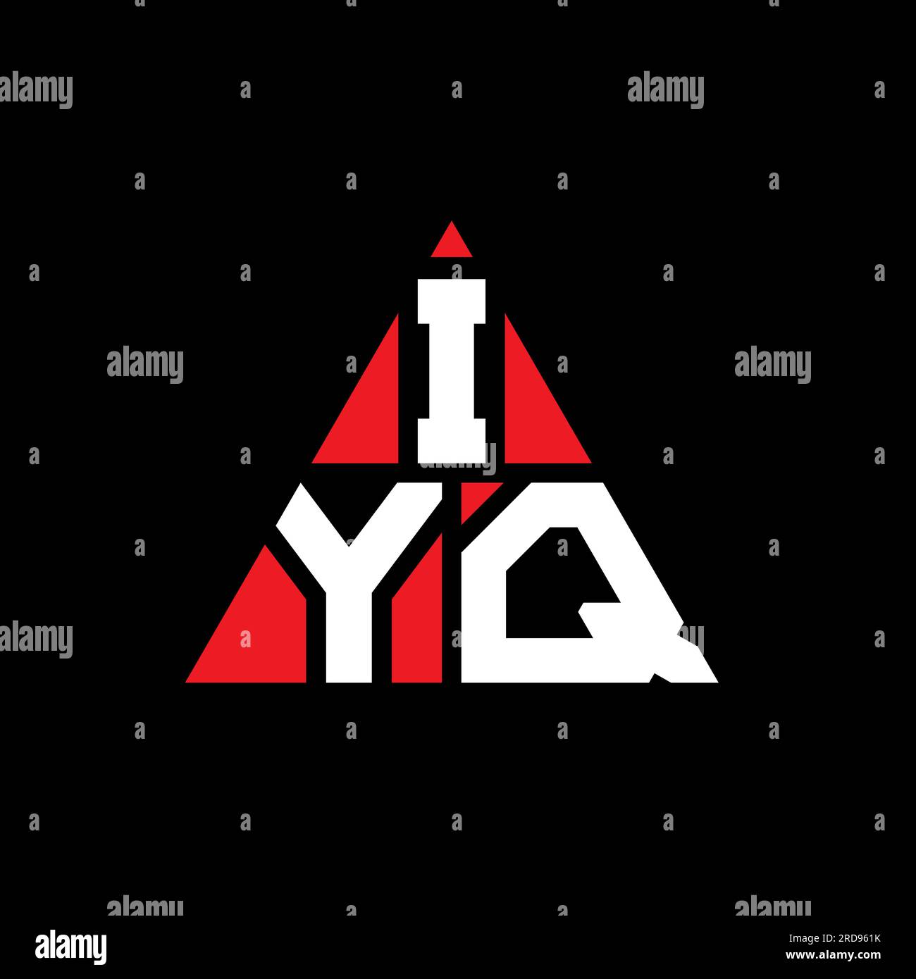 IYQ triangle letter logo design with triangle shape. IYQ triangle logo ...