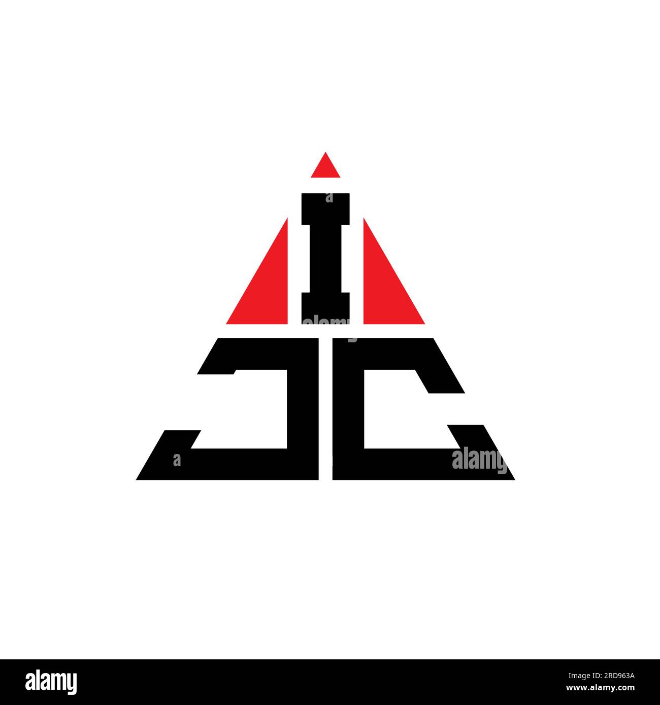 IJC triangle letter logo design with triangle shape. IJC triangle logo ...
