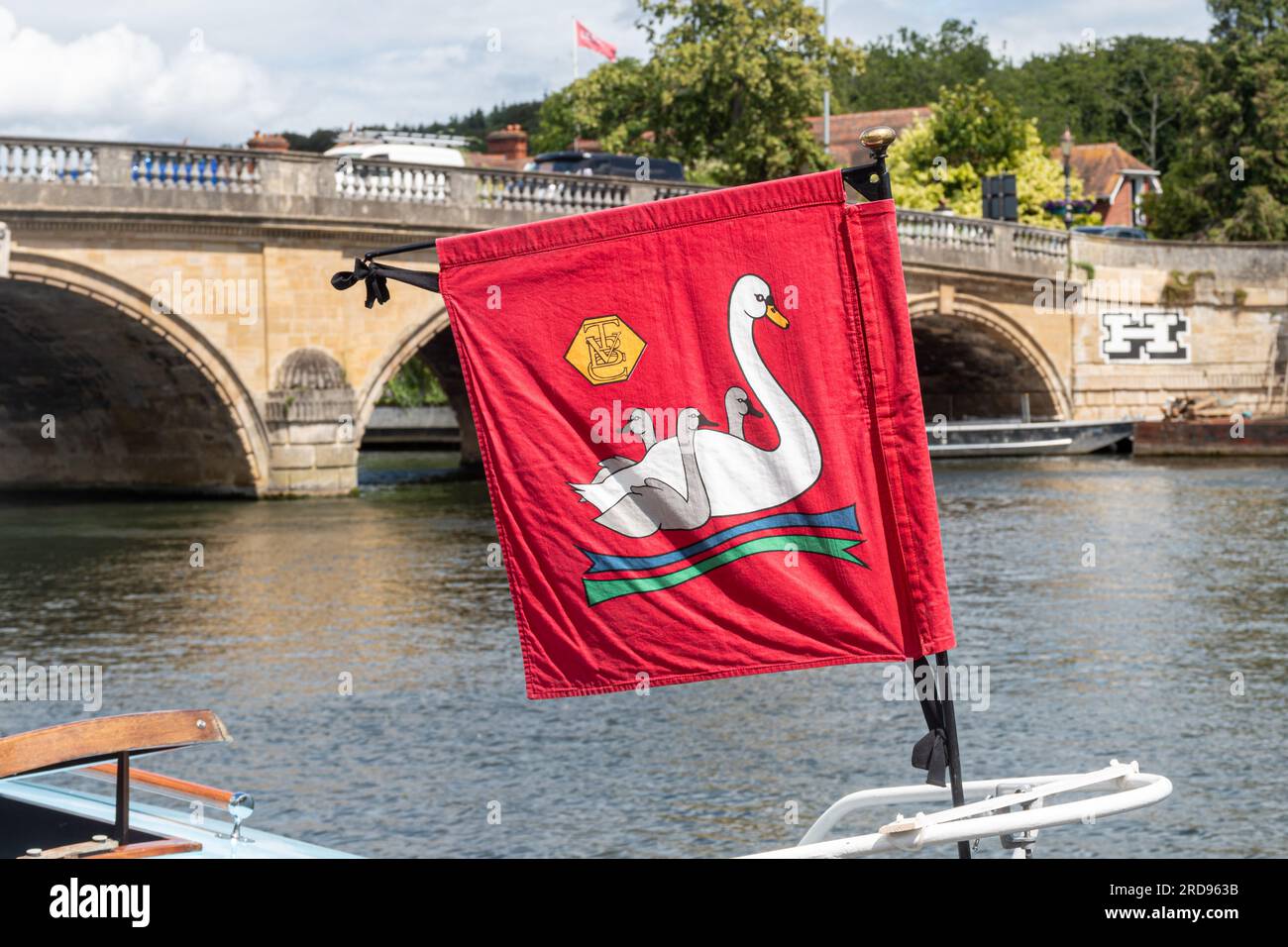 July 19th, 2023. The boats taking part in the annual Swan Upping event ...