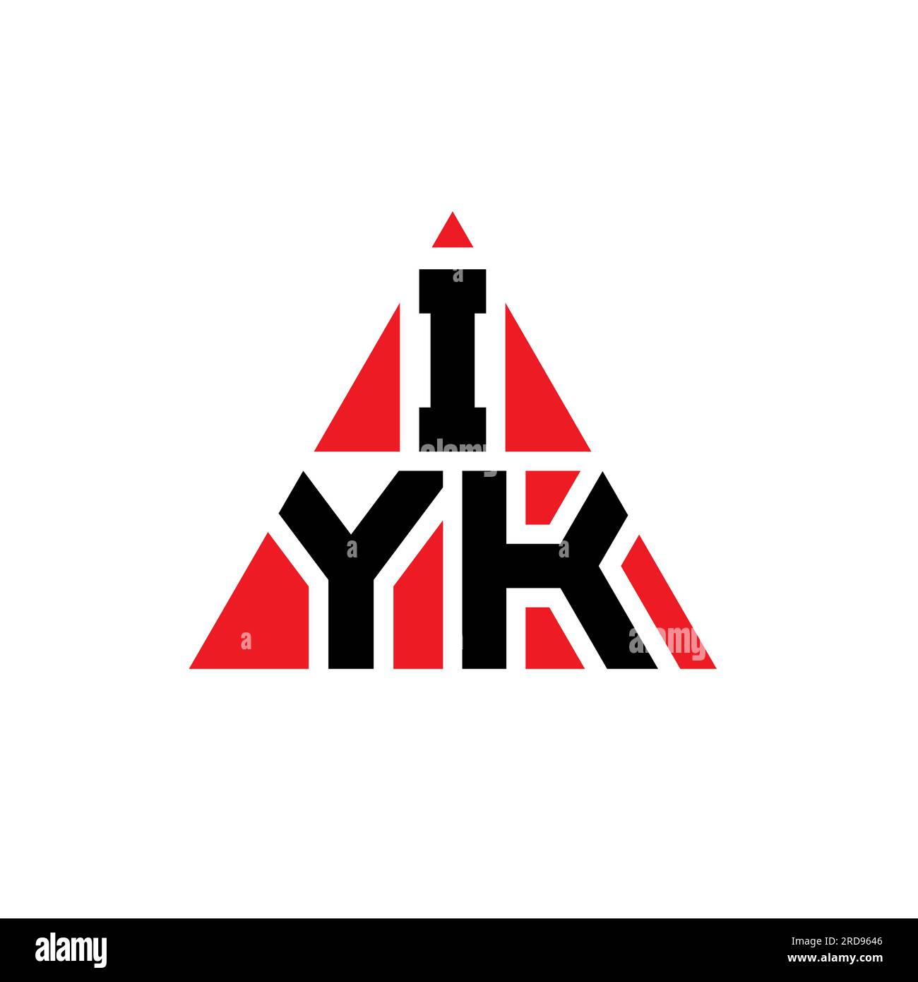 IYK triangle letter logo design with triangle shape. IYK triangle logo ...