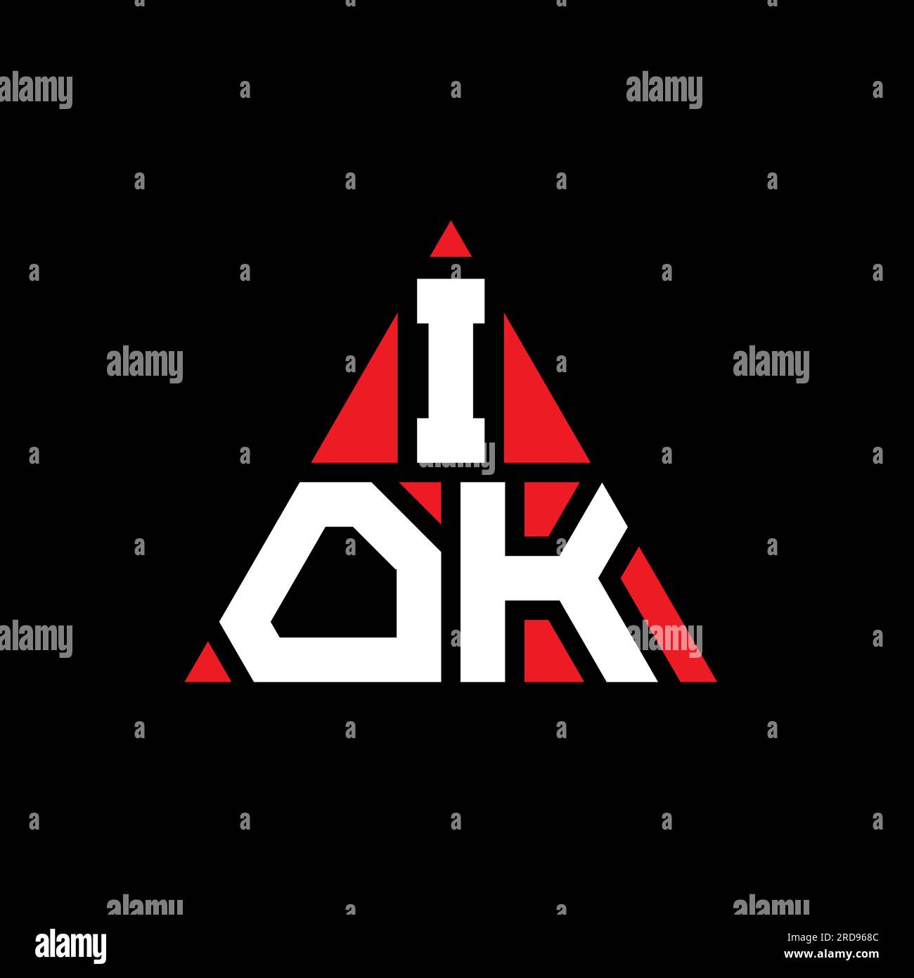 IOL triangle letter logo design with triangle shape. IOL triangle logo ...