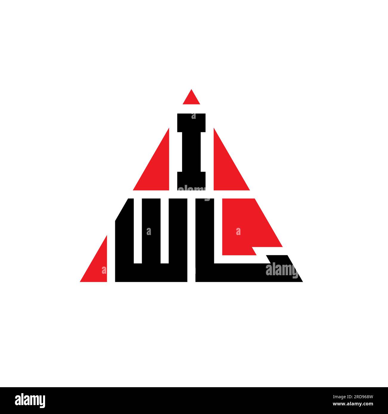 IWL triangle letter logo design with triangle shape. IWL triangle logo ...