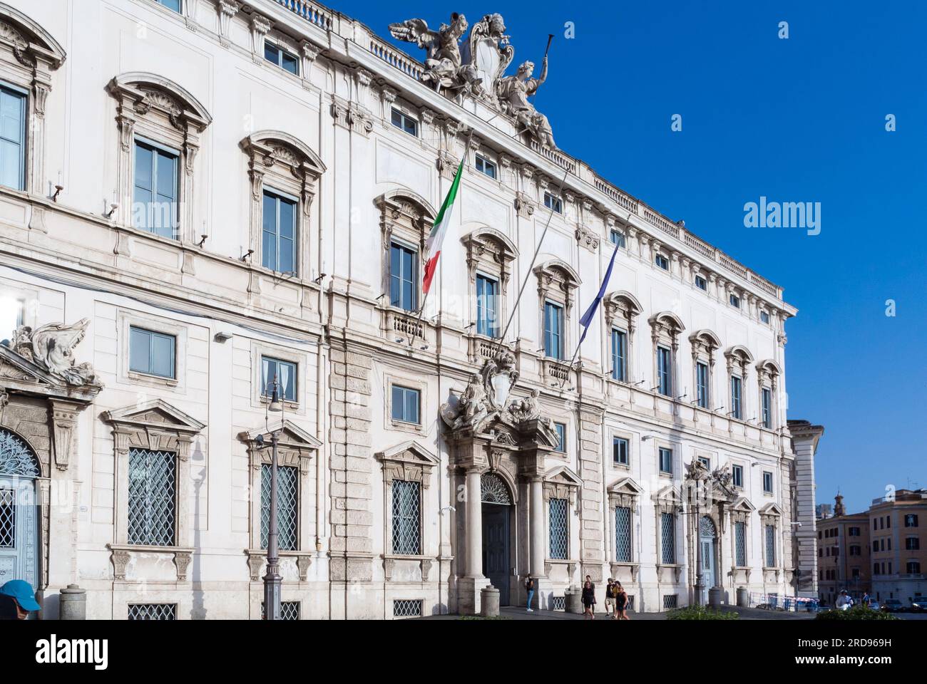 Rome, Lazio, Italy, The Palazzo della Consulta , also known as the ...
