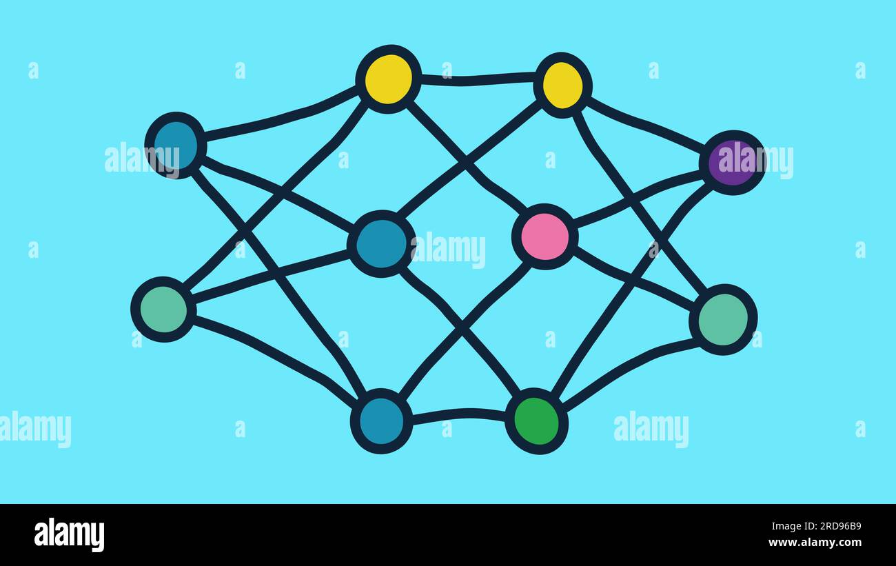 Neural network model. Artificial intelligence. AI. Vector Stock Vector ... Neural network model. Artificial intelligence. AI. Vector Stock Vector ...