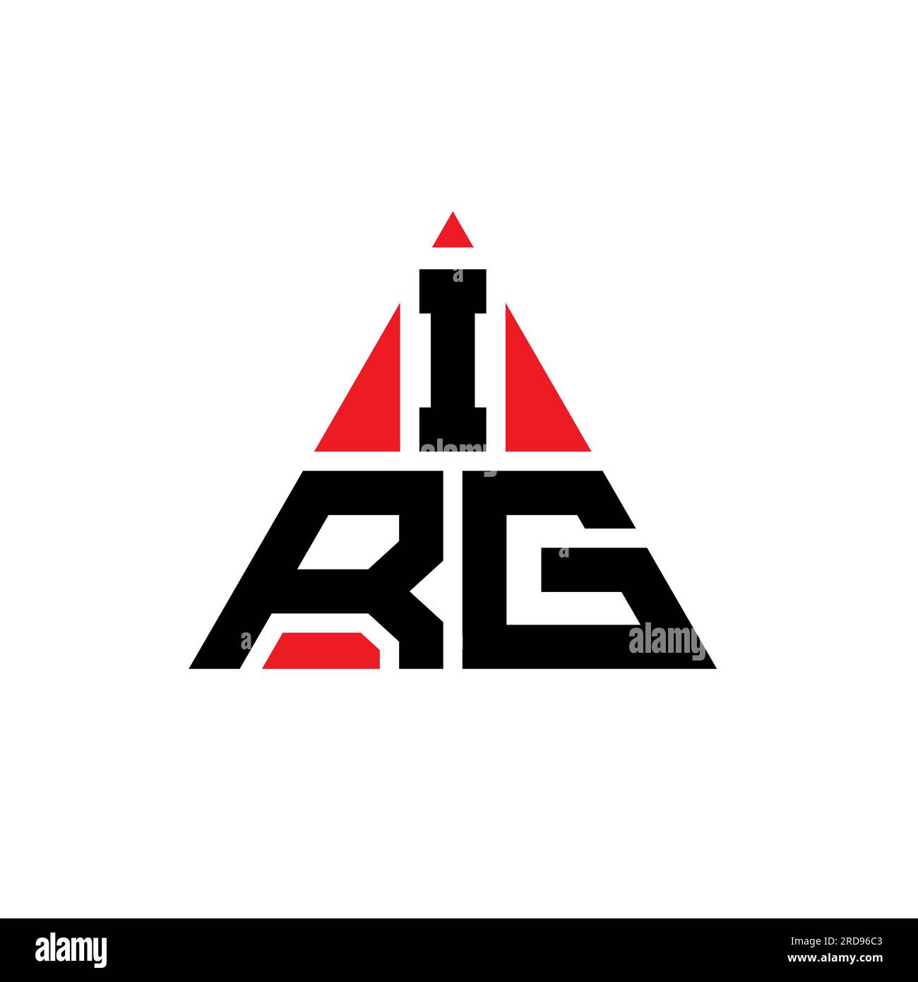 IRG triangle letter logo design with triangle shape. IRG triangle logo ...