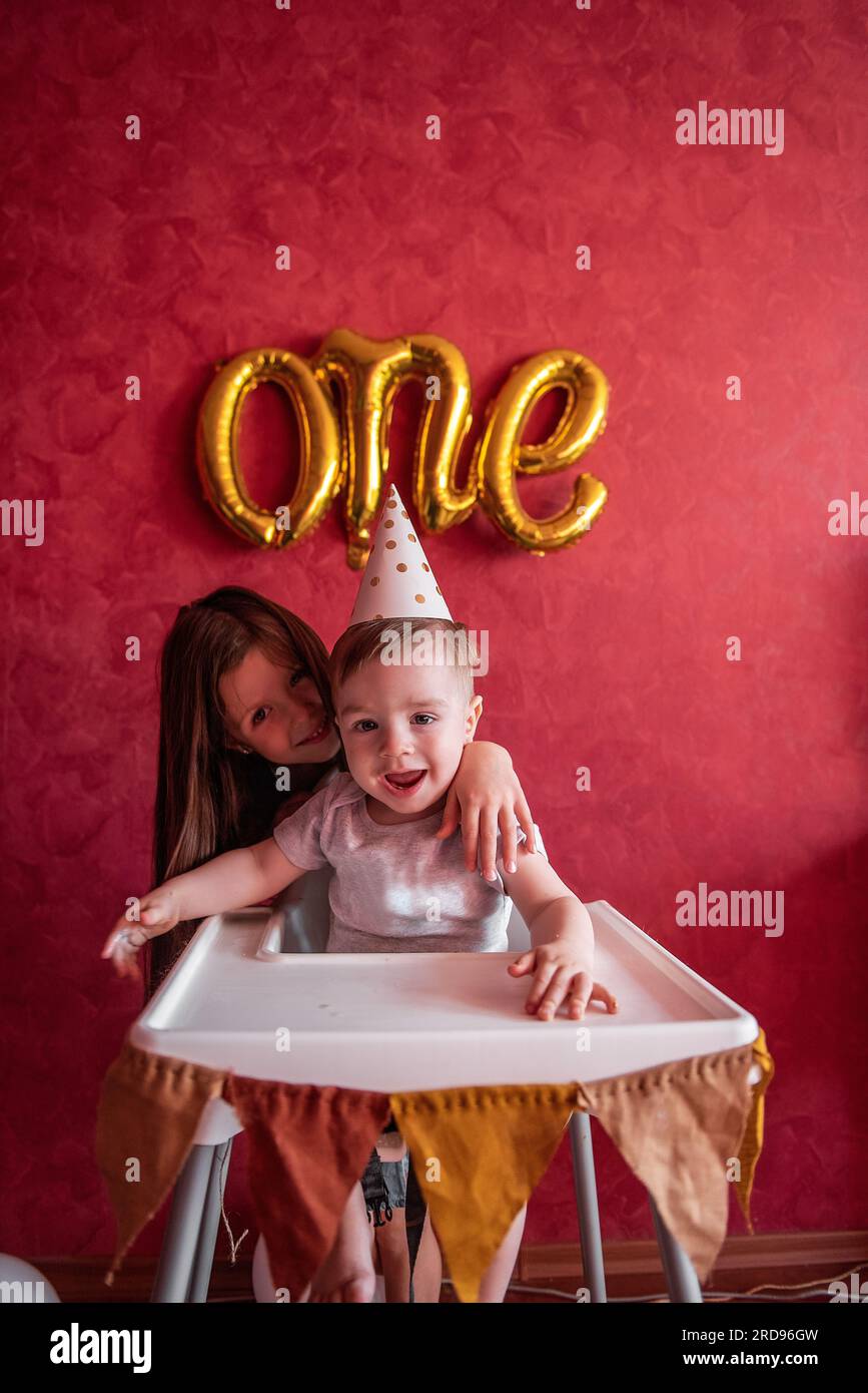 Older sister younger brother hi-res stock photography and images - Alamy
