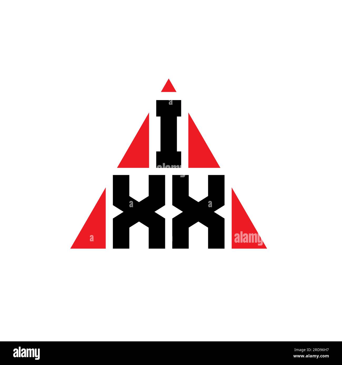 IXX triangle letter logo design with triangle shape. IXX triangle logo ...