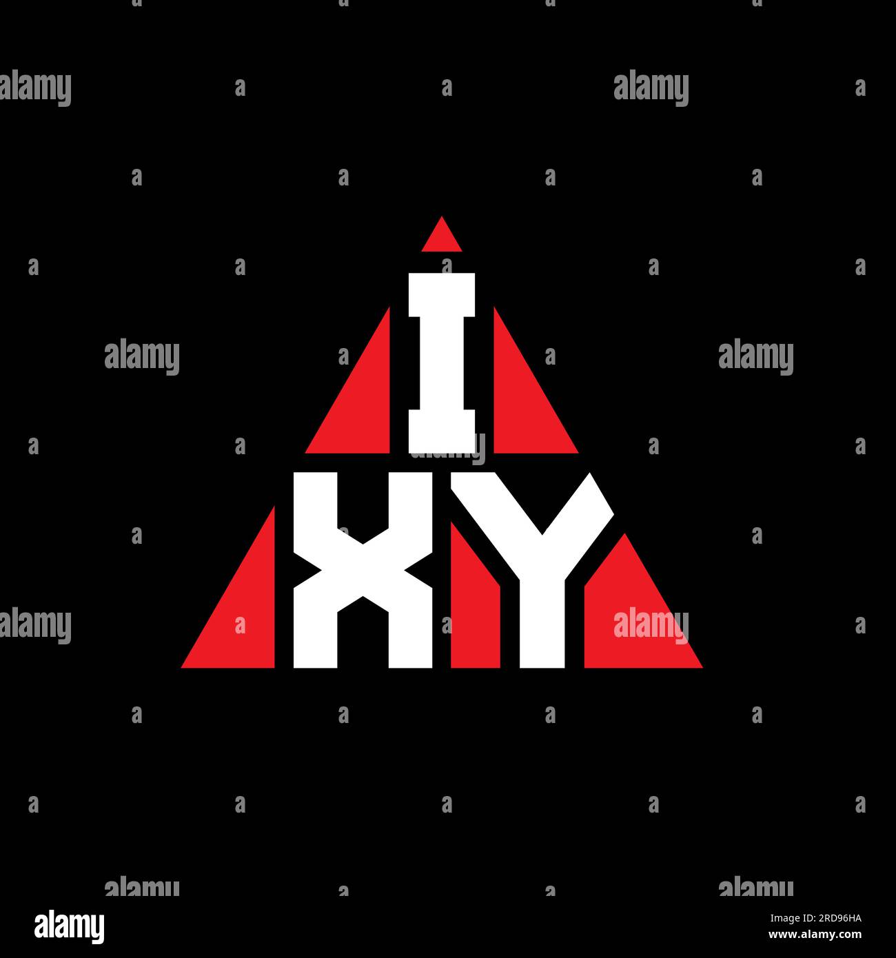 IXY triangle letter logo design with triangle shape. IXY triangle logo ...