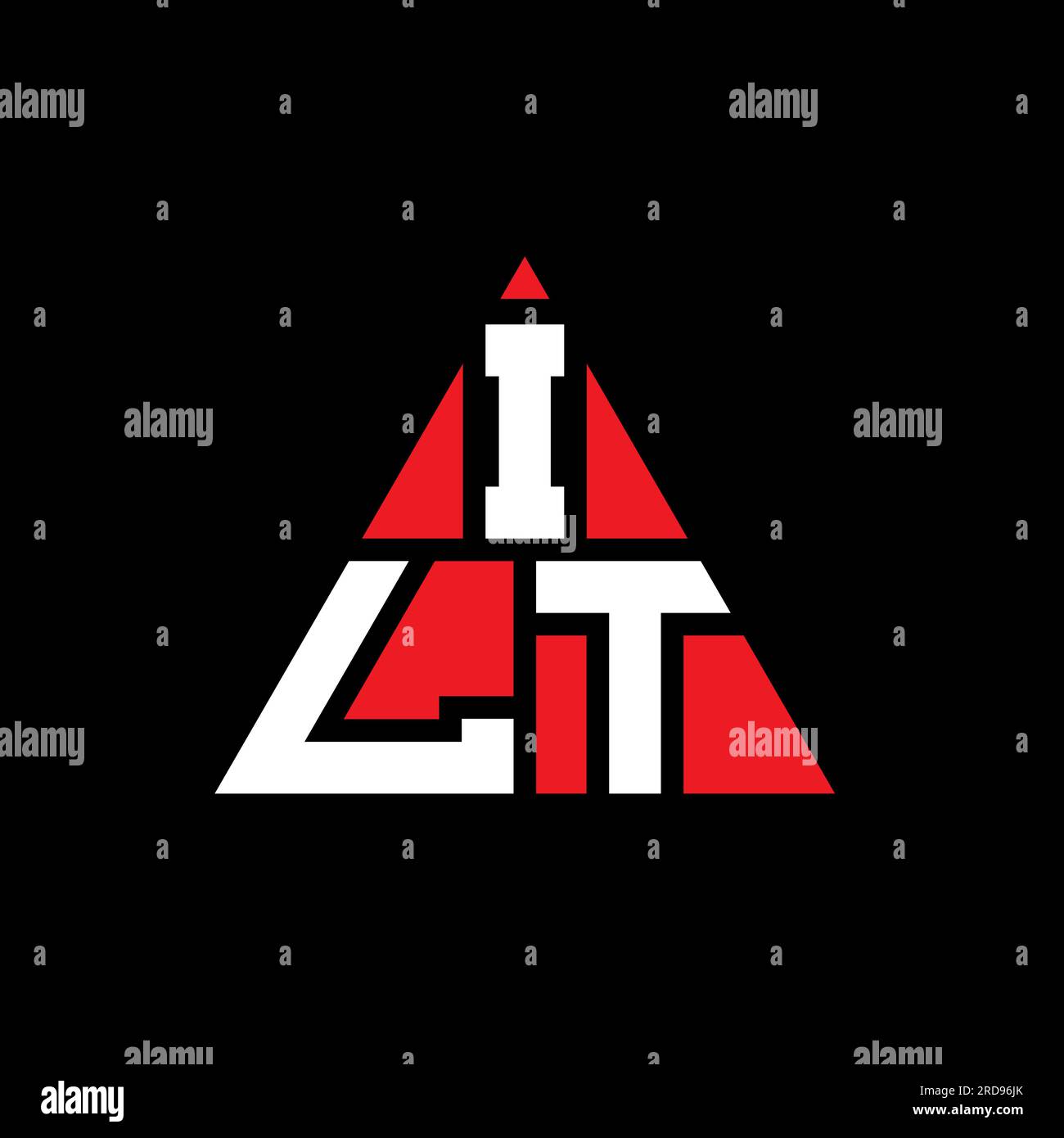 ILT triangle letter logo design with triangle shape. ILT triangle logo design monogram. ILT ...