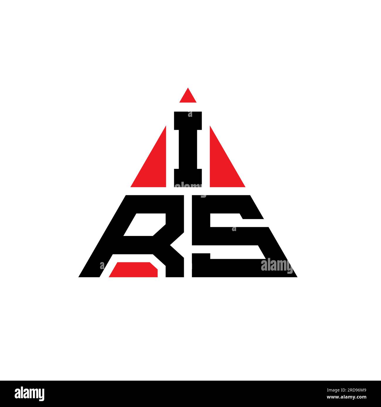 IRS triangle letter logo design with triangle shape. IRS triangle logo ...