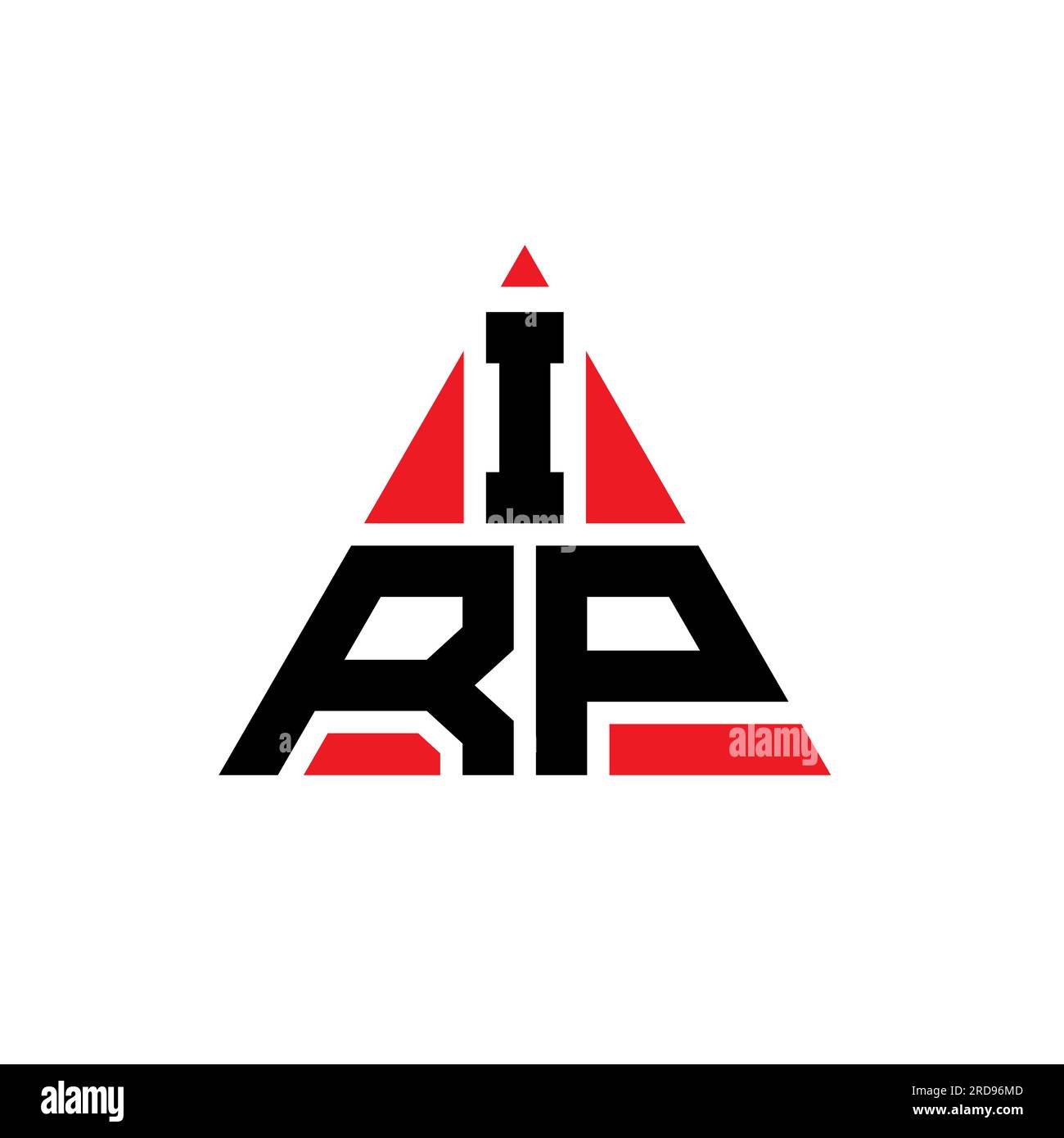 IRP triangle letter logo design with triangle shape. IRP triangle logo ...