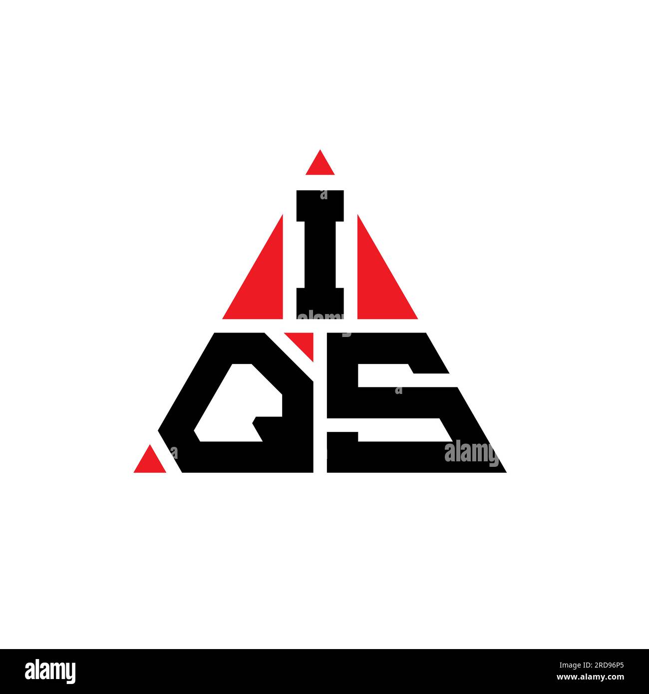 IQS triangle letter logo design with triangle shape. IQS triangle logo ...