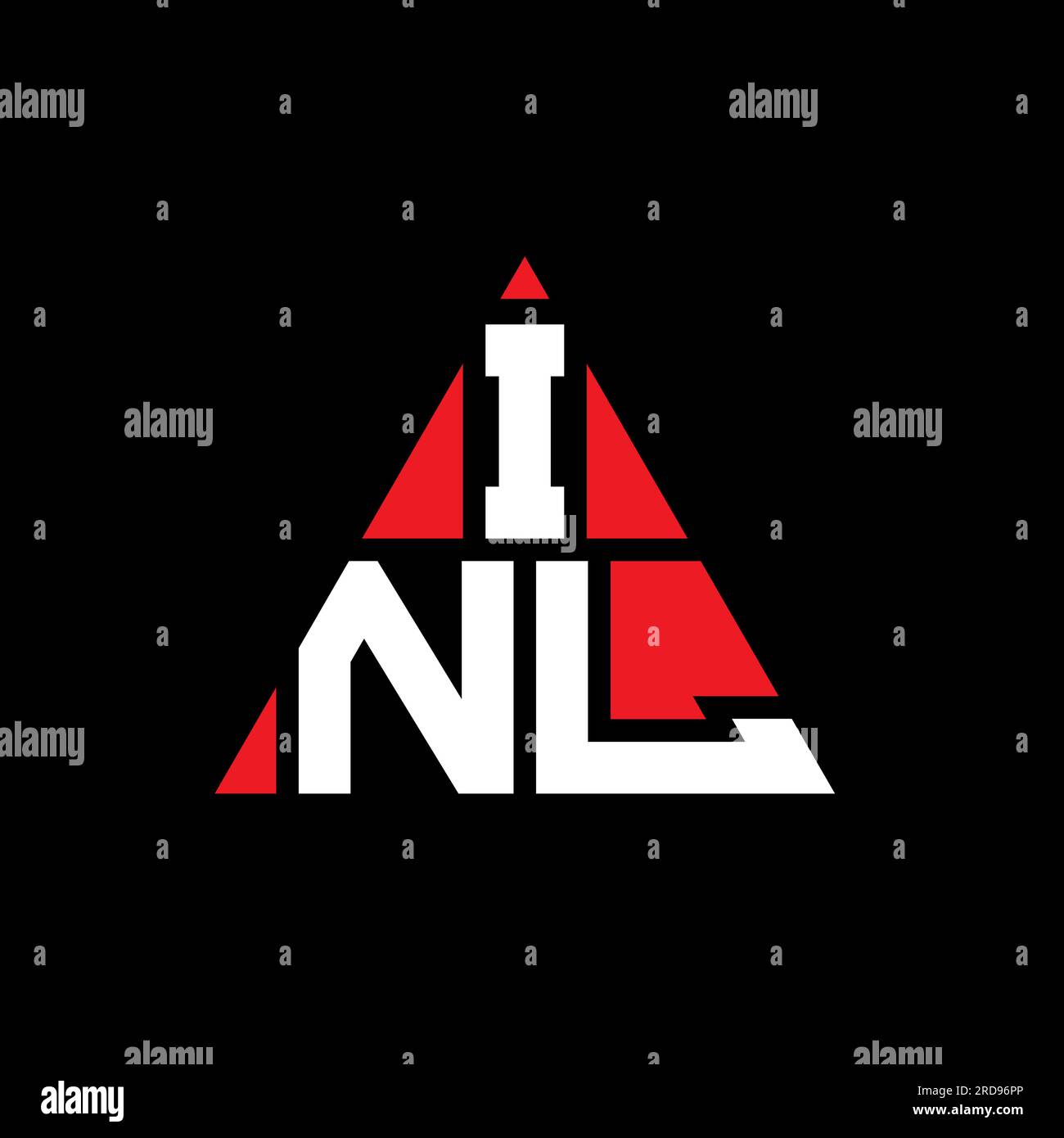 INL triangle letter logo design with triangle shape. INL triangle logo ...