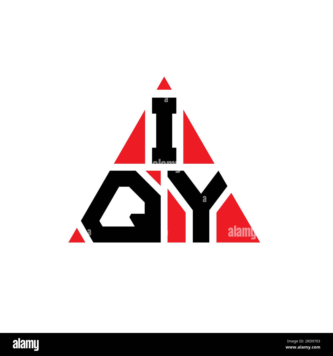 IQY triangle letter logo design with triangle shape. IQY triangle logo ...