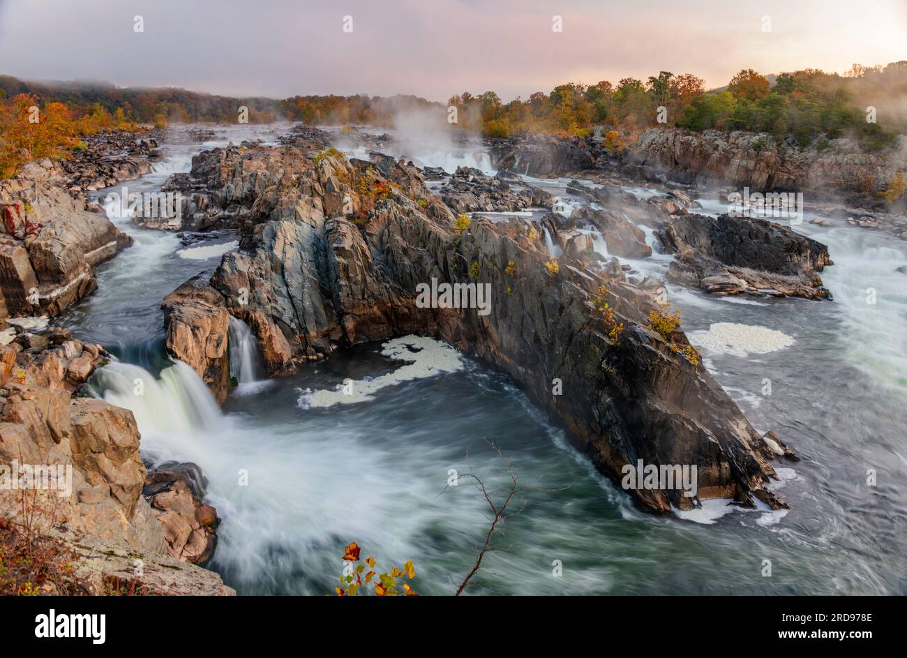 Potomac River at Great Falls Park, Virginia Stock Photo - Alamy
