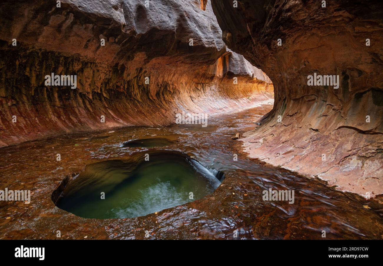 Subway, Zion National Park Utah Stock Photo - Alamy