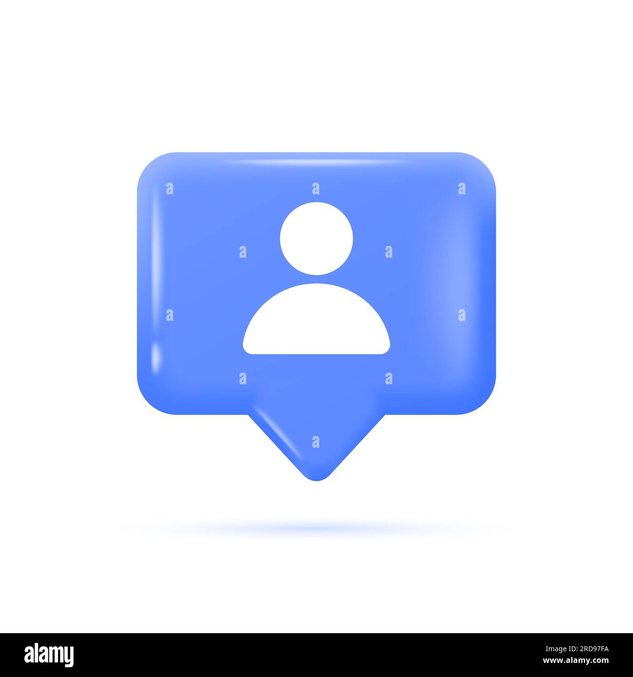 Subscriber notifications, 3d social media notification icons. vector ...