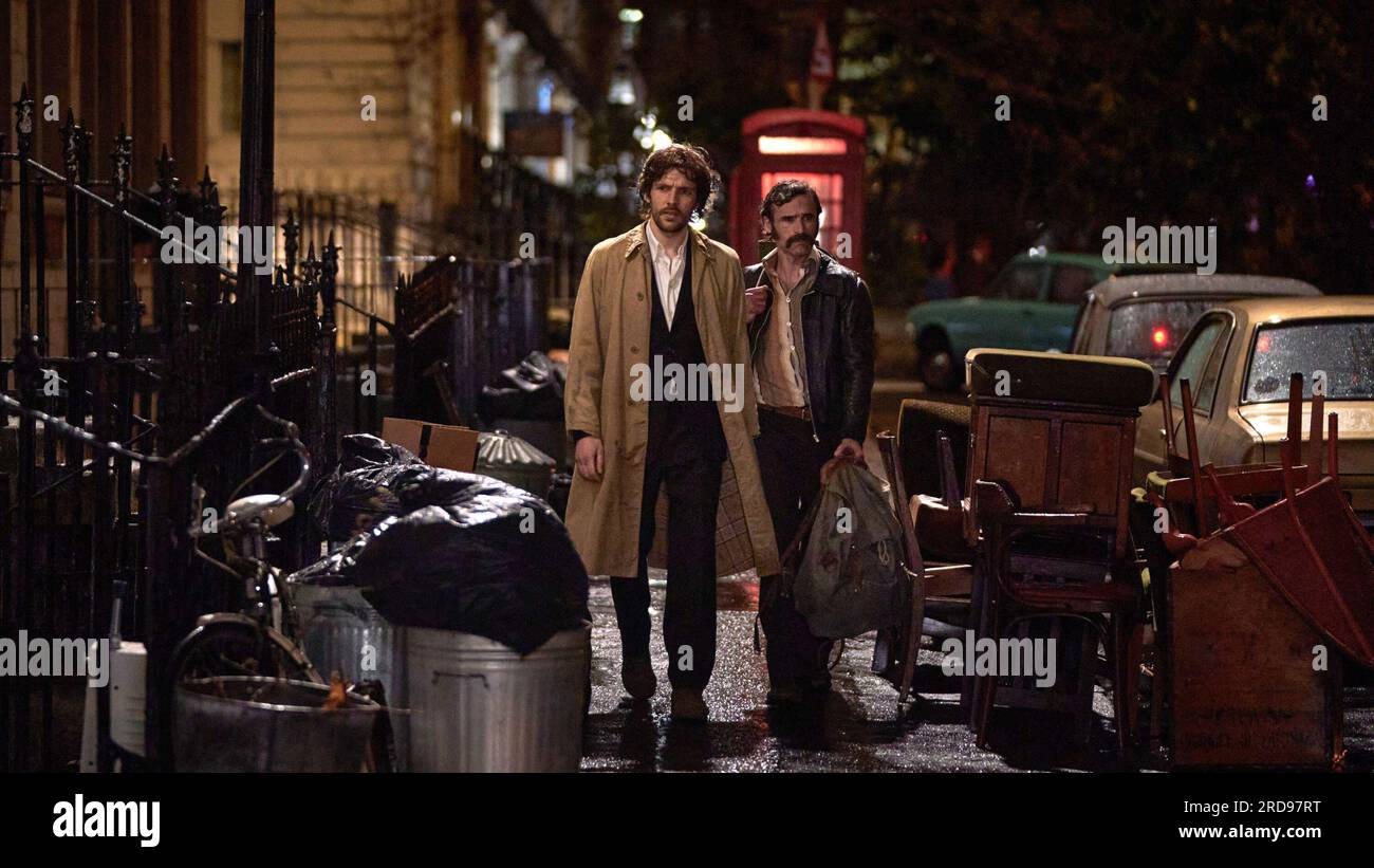 DEAD SHOT, from left: Colin Morgan, Dara Devaney, 2023. ph: Mark Mainz ...