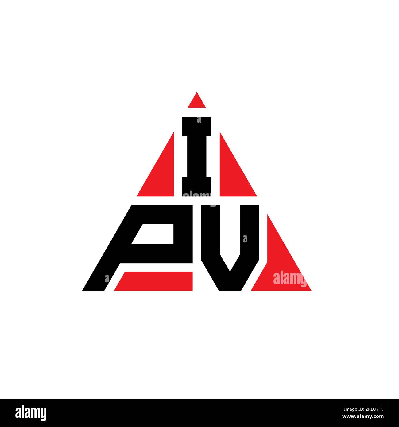 IPV triangle letter logo design with triangle shape. IPV triangle logo ...